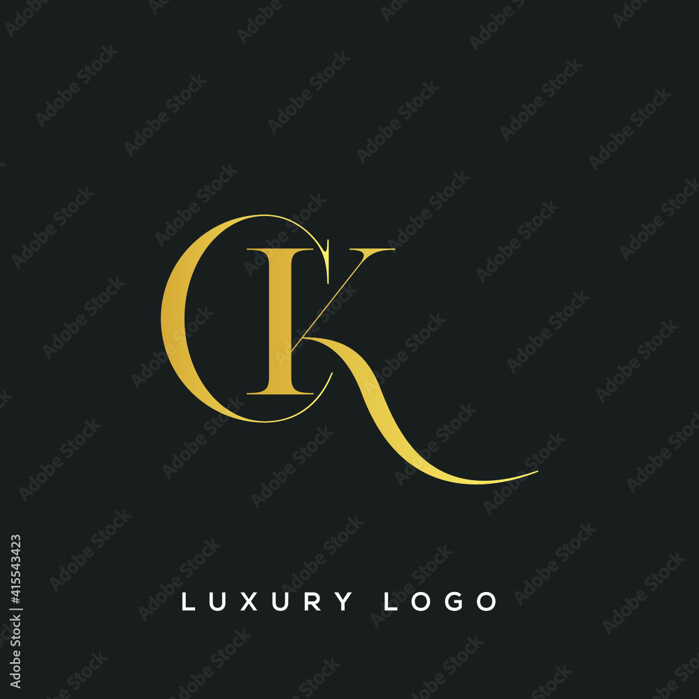 CK letter logo alphabet monogram icon symbol Stock Vector | Adobe Stock