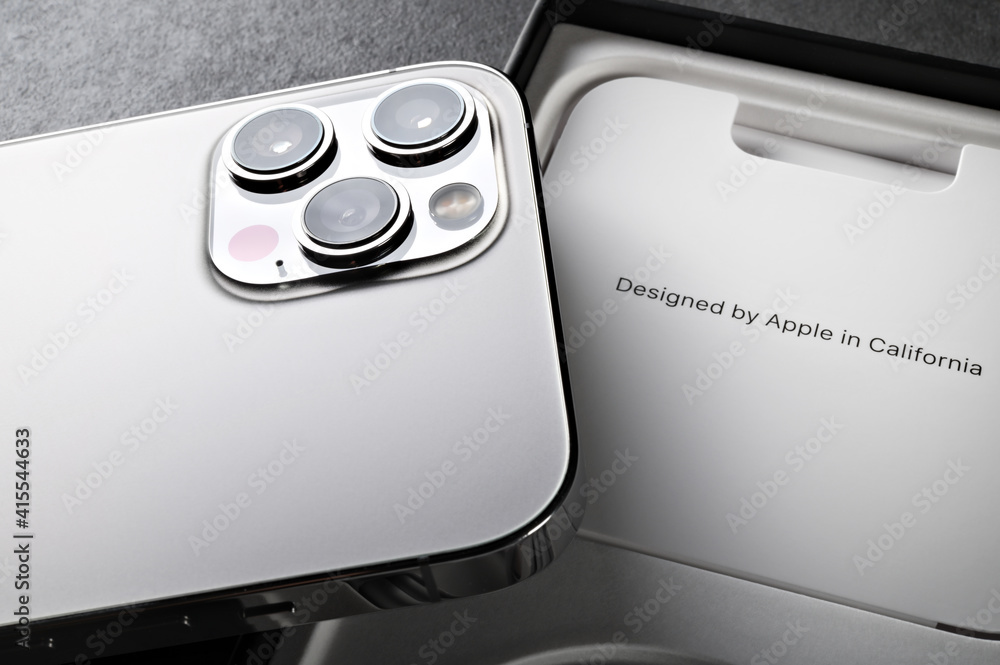 Apple iPhone 12 Pro Max, closeup. Stock Photo | Adobe Stock