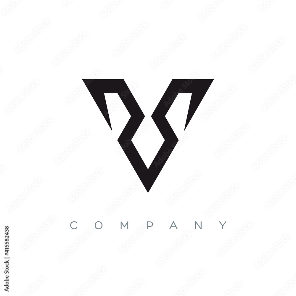 initial V logo design vector Stock Vector | Adobe Stock