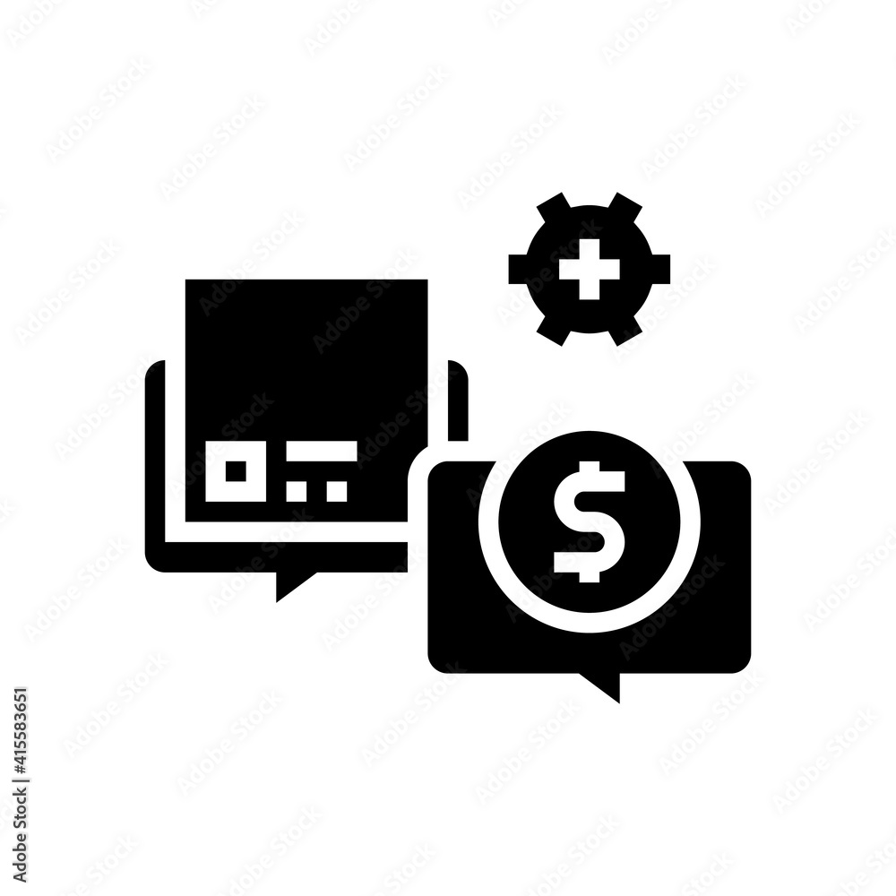 procurement process glyph icon vector. procurement process sign ...