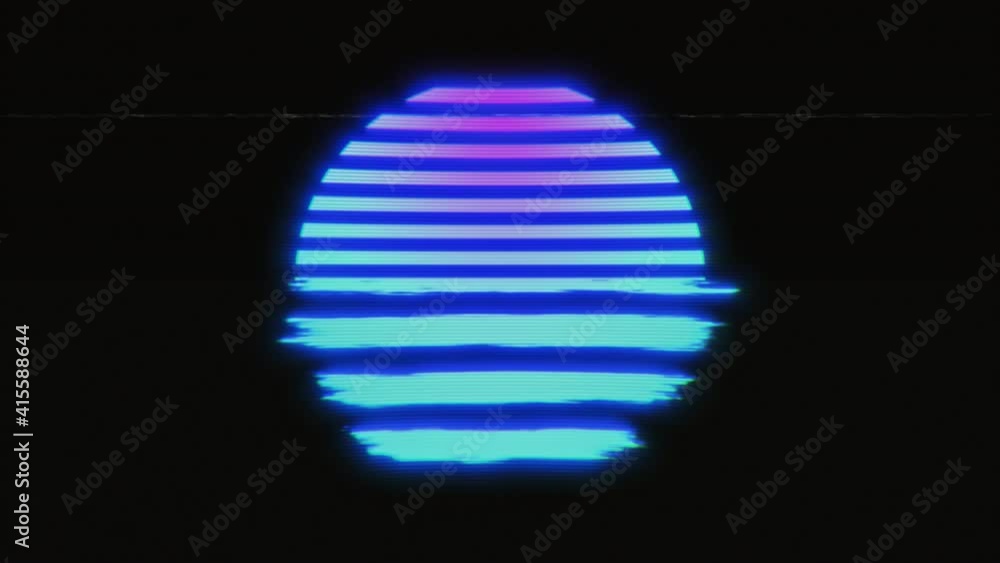 Synthwave Element - Dreamy Sun, Vibrant Spirit Of The Future, Cyberpunk ...