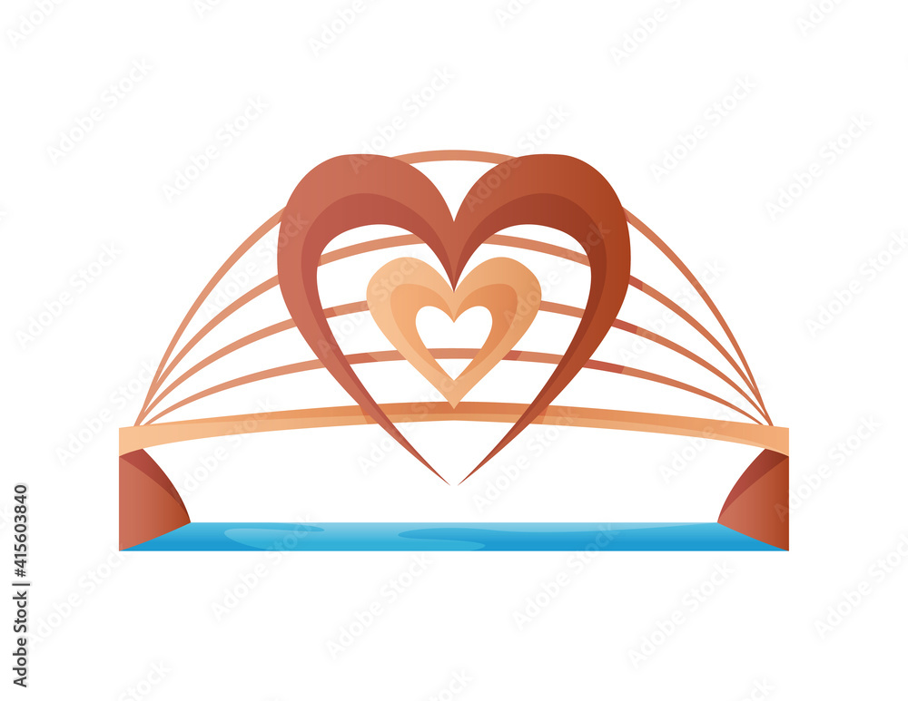 Bridge urban crossover architecture. Bridge-construction for ...