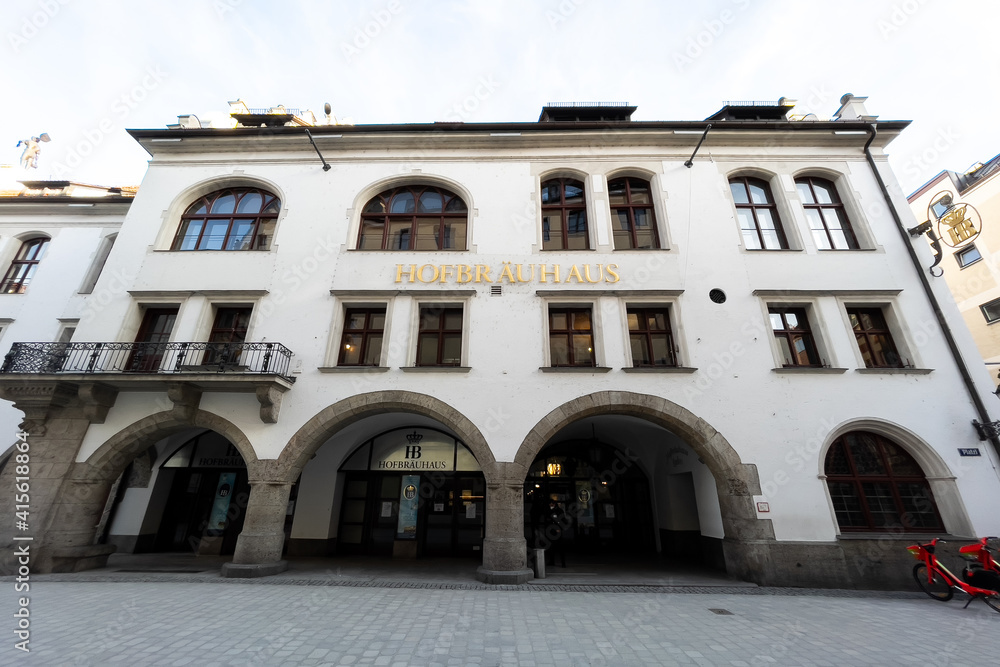 The famous Hofbräuhaus (Hofbrauhaus) in Munich, Germany Stock Photo ...