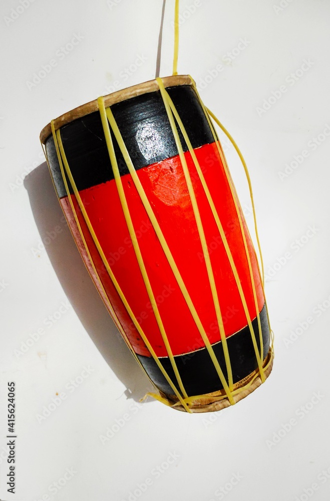 Dholak, Traditional drum musical instrument of India mad with wood and ...