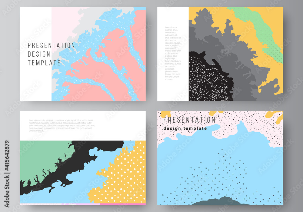 Vector layout of the presentation slides design templates, multipurpose ...