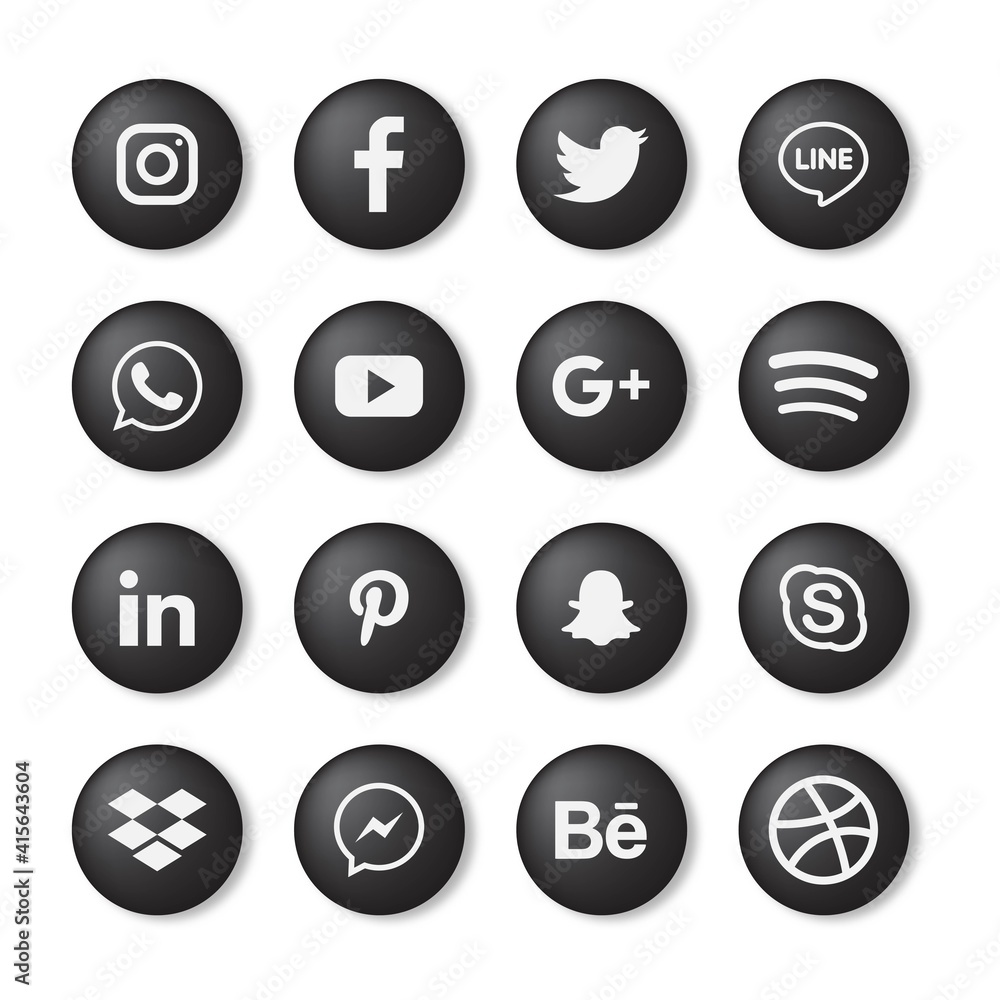 Free Social Media Icons Gray