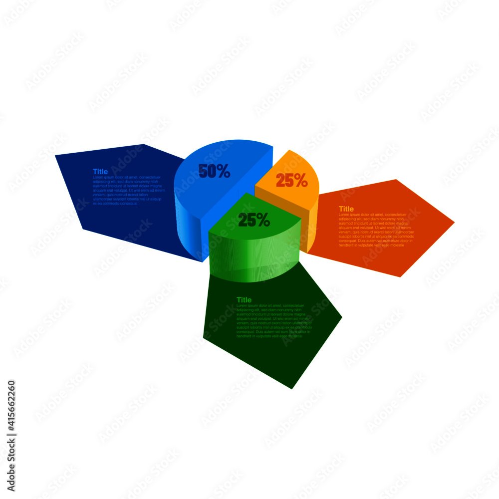 Pie Chart Presentation Infographic Layout Stock Vector | Adobe Stock