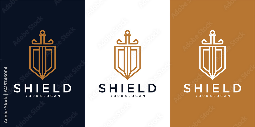 Elegant Shield logo designs concept vector, Guardian symbol, Shield and ...