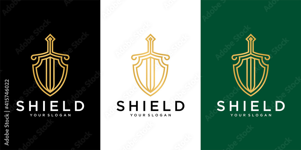 Elegant Shield logo designs concept vector, Guardian symbol, Shield and ...