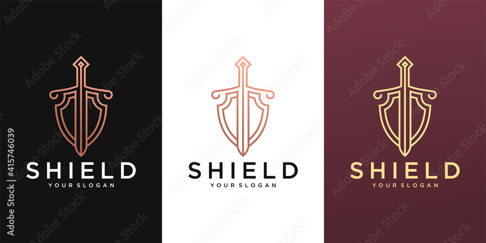 Elegant Shield logo designs concept vector, Guardian symbol, Shield and ...