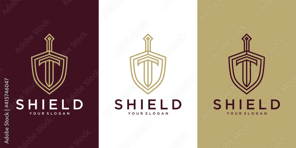 Elegant Shield logo designs concept vector, Guardian symbol, Shield and ...
