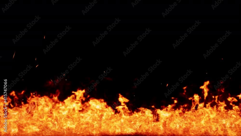 Blazing flame with fire effects with alpha channel (Transparent ...