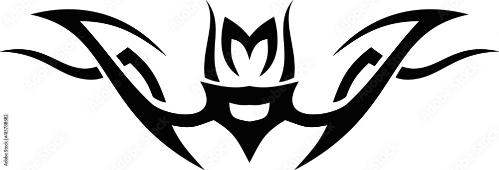 Vector symbol, ornament, tattoo. beautiful vector illustration ...