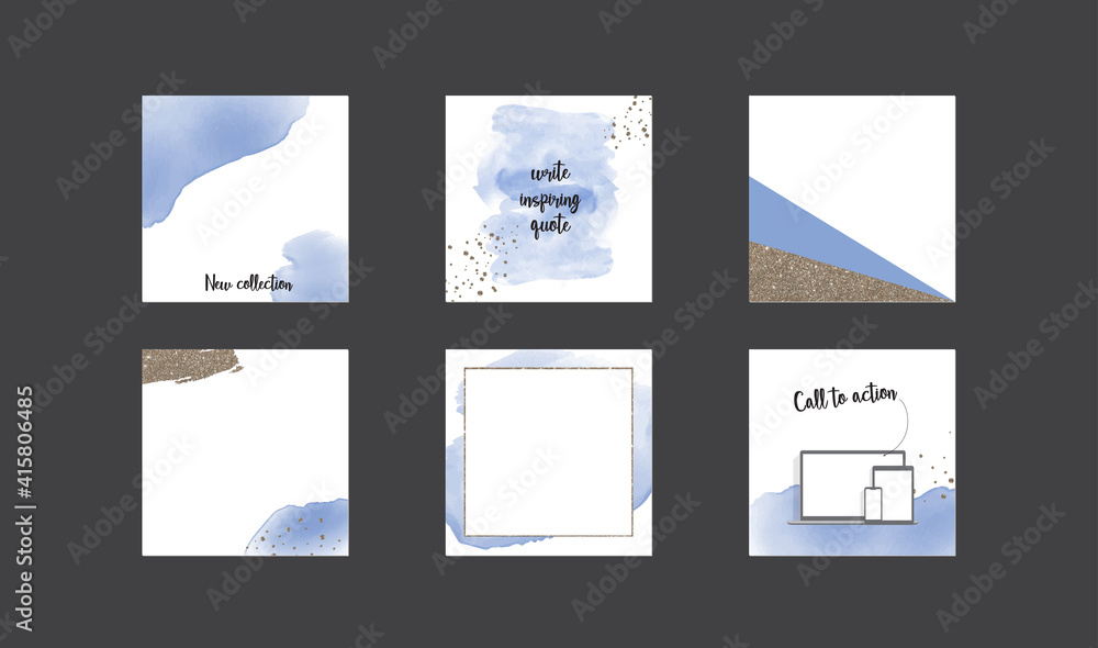 Instagram layout template. minimal abstract social media story ...