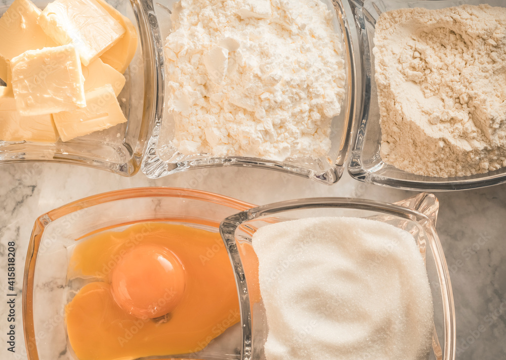 Foto de baking ingredients for baking, typical Argentine cornstarch ...