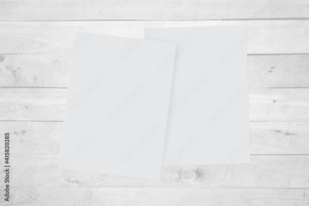 Mockup Custom Paper Texture Wedding Invitations with Rope and Leaf's ...