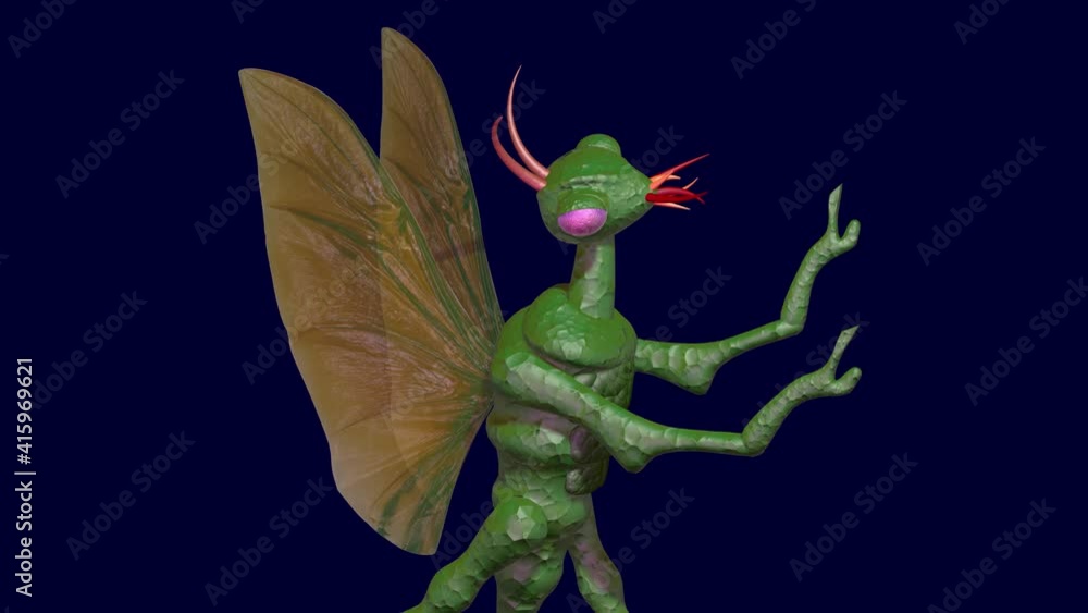 Vidéo Stock Extraterrestrial Species Mantis alien. Interdimensional ET ...