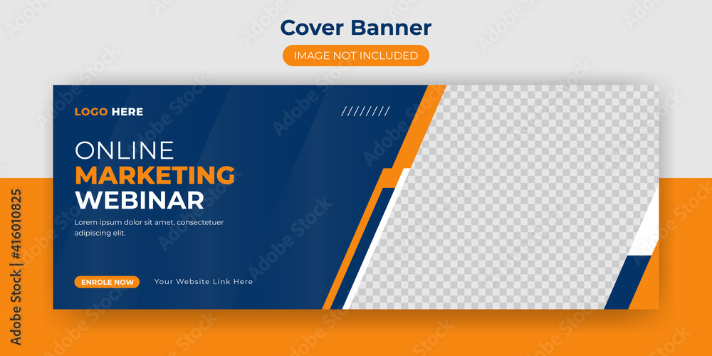 webinar facebook cover banner online digital marketing business social ...