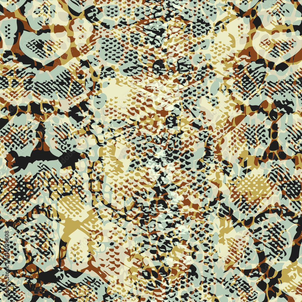 Animal print, snake skin texture background Stock Vector | Adobe Stock