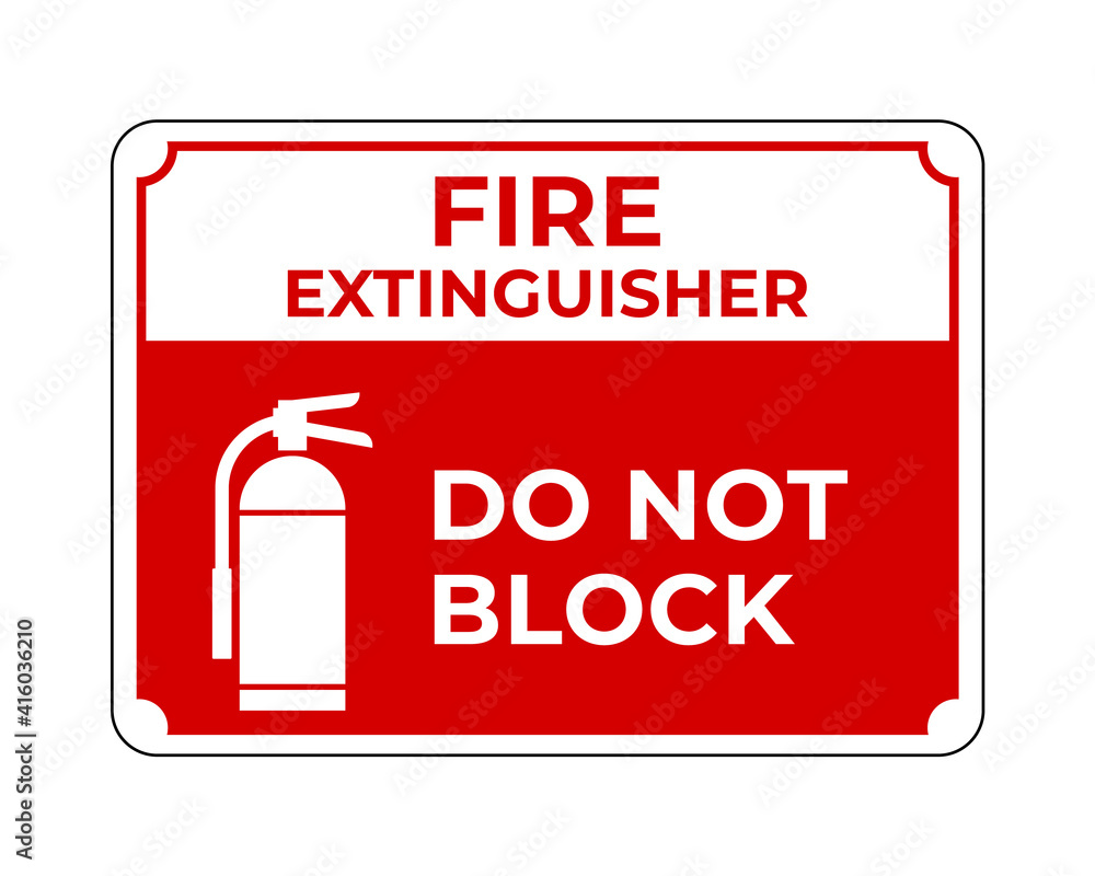 Fire Extinguisher Sign Vector, Easy To Use And Print Design Templates ...