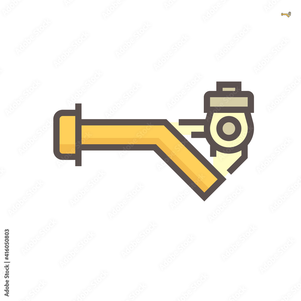 Vetor de Screw pump vector icon. Also called irrigation water pump ...