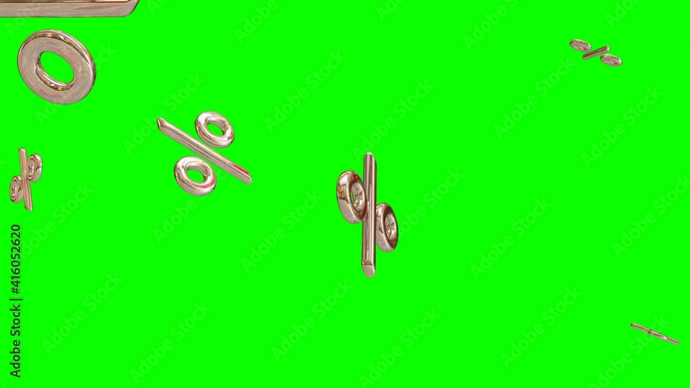 Percent Signs - symbol for sales and discounts. Animated percentages ...