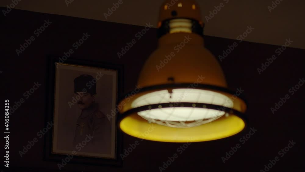 Footage of home or office light being turned on and off. On the ...