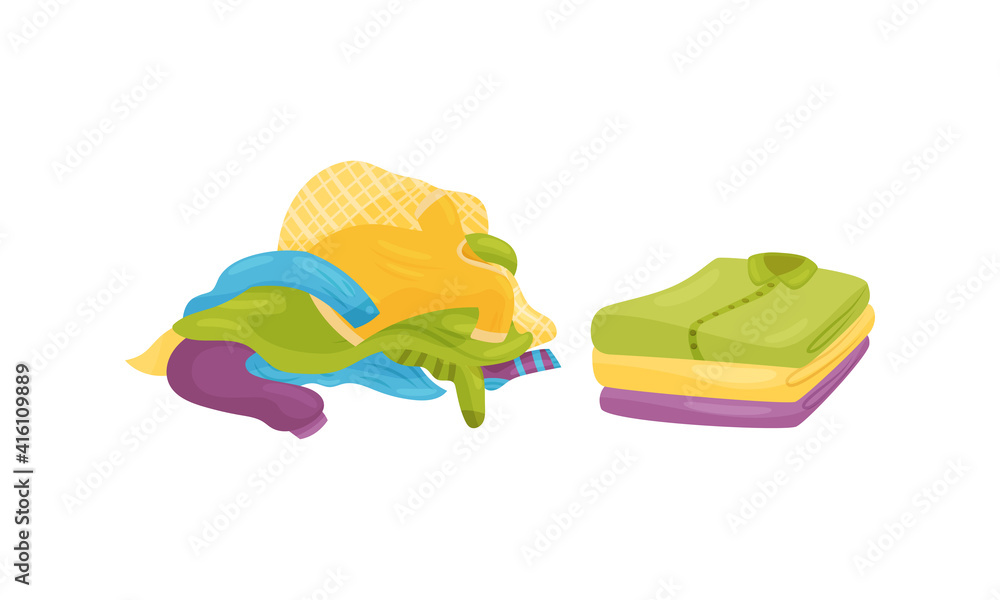 Laundry Pile Clipart