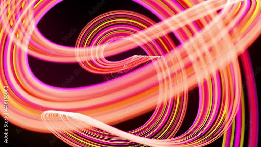 Light flow bg in 4k. Abstract looped background with light trails ...
