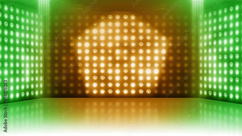 Concert stage light. Led lamps. spotlight flash lighting bulb. rhythm ...