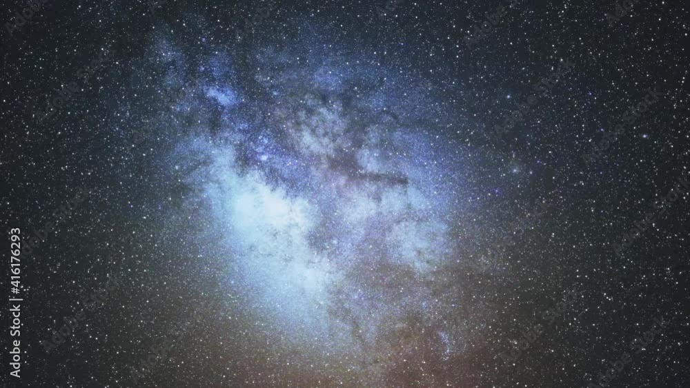 Travel through the starry space inside the blue and gray Andromeda ...