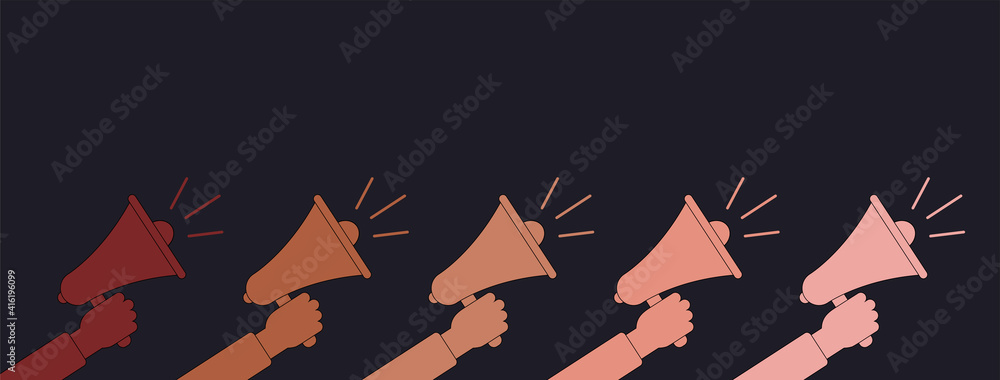 black lives matter. stop racism poster.banner blm. racial tolerance web ...