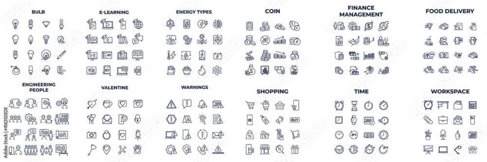 192 icon pack symbol template for graphic and web design collection ...