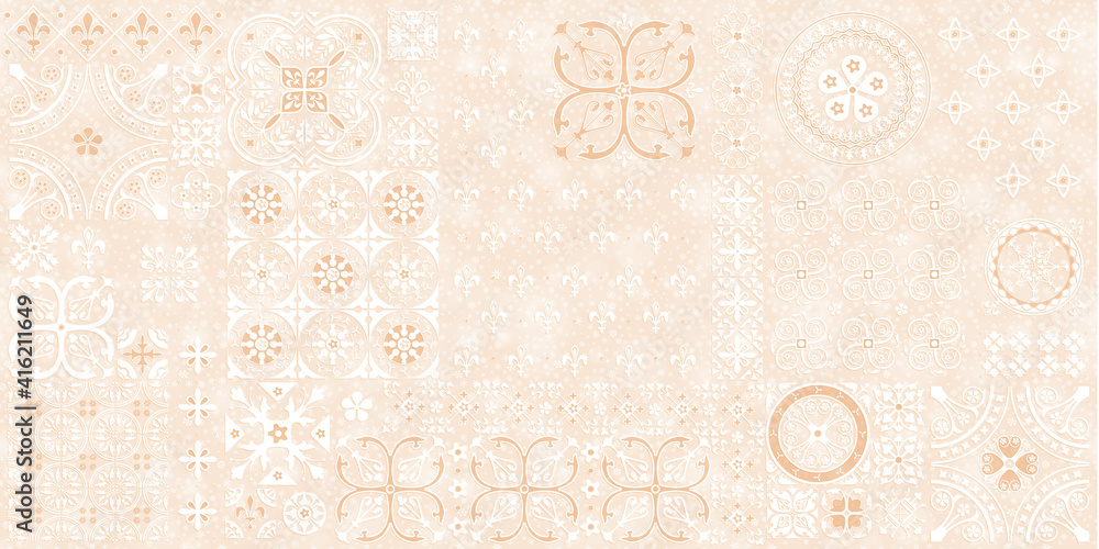 lite pink color surface with geometric design pattern for wall tiles ...