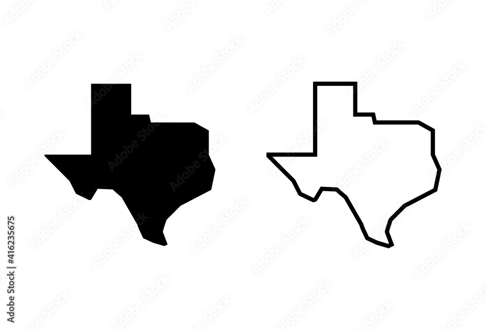 Texas icon set. texas sign symbol Stock Vector | Adobe Stock