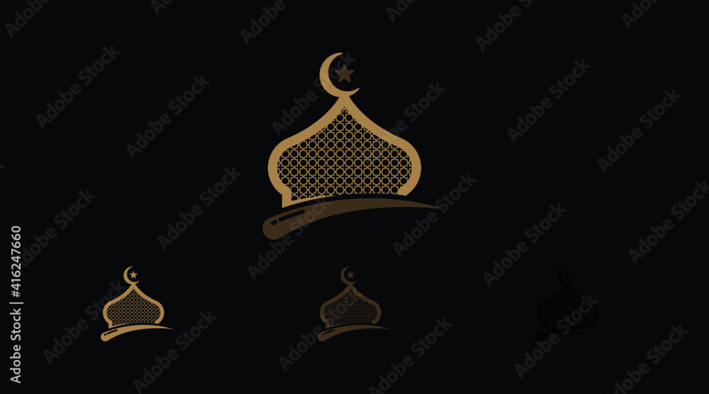 Ramadhan Logo Concept Vector. Islamic Logo Template Isolated in White ...