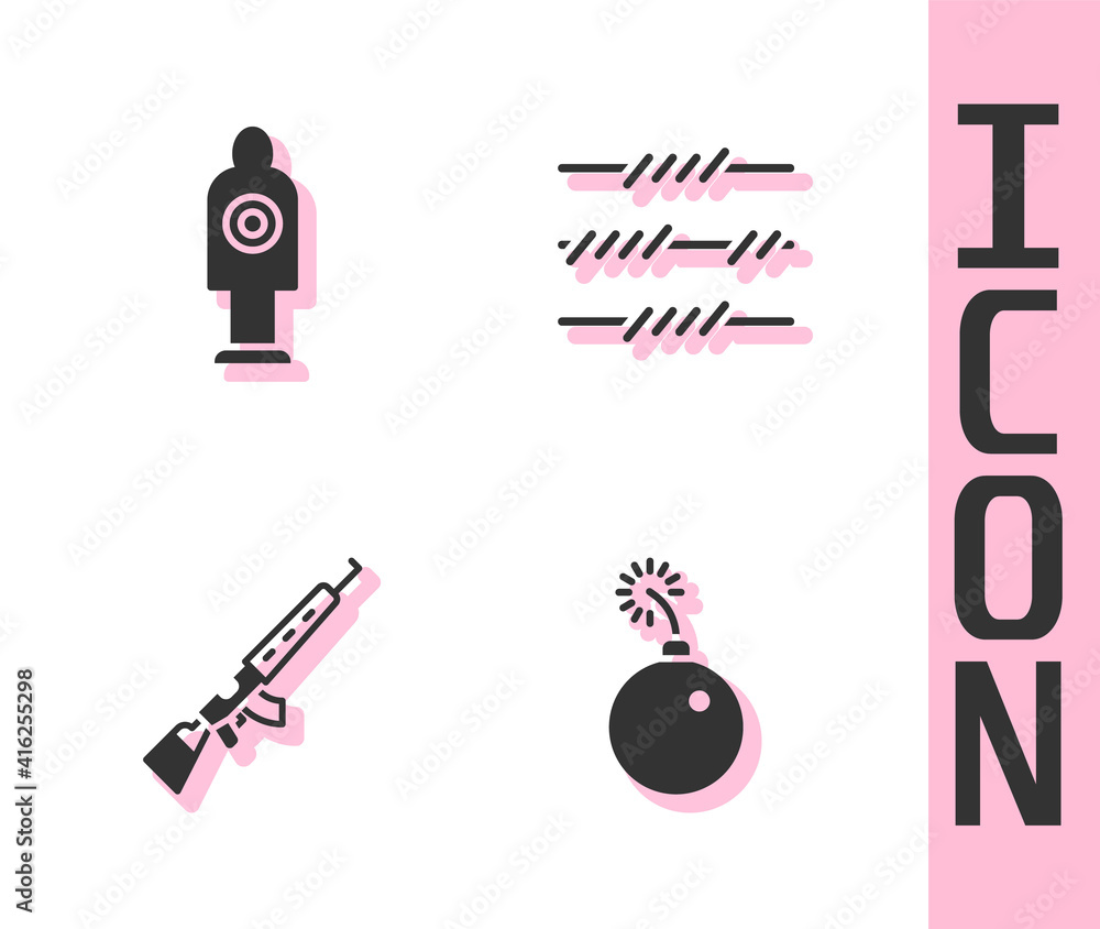 Set Bomb ready to explode, Human target sport for shooting, Sniper ...