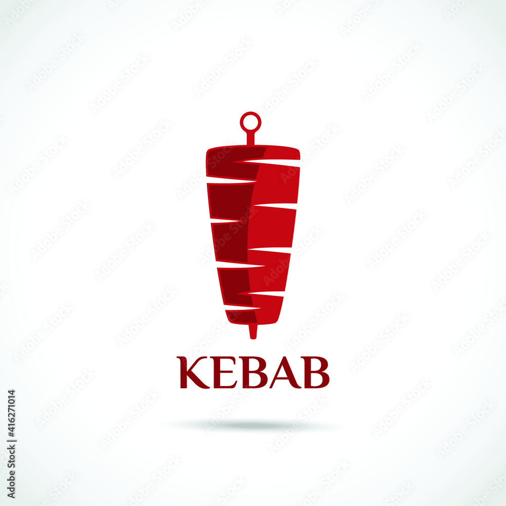 Kebab logo design shawarma and doner vector eps arabic and turkish ...
