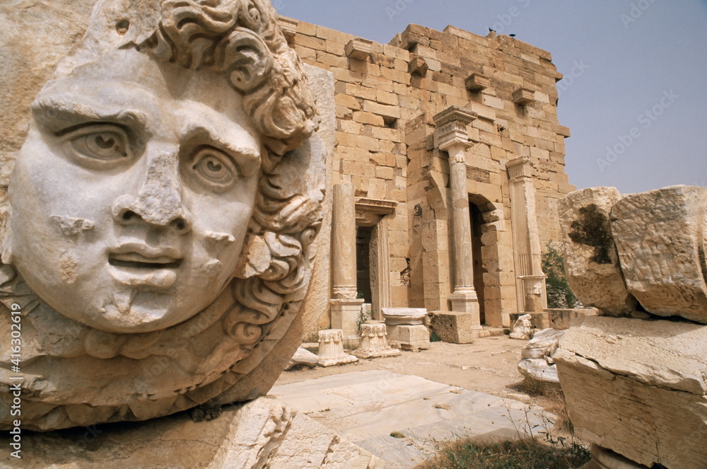 Septimius Severus (Septimus Severus) Forum, Leptis Magna, UNESCO World ...