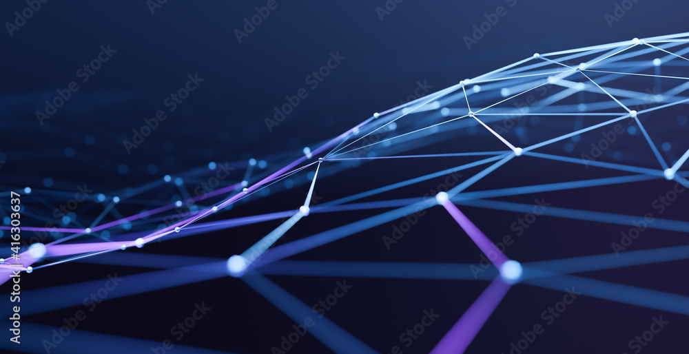 Internet and communication technology design concept. 素材庫插圖 | Adobe Stock