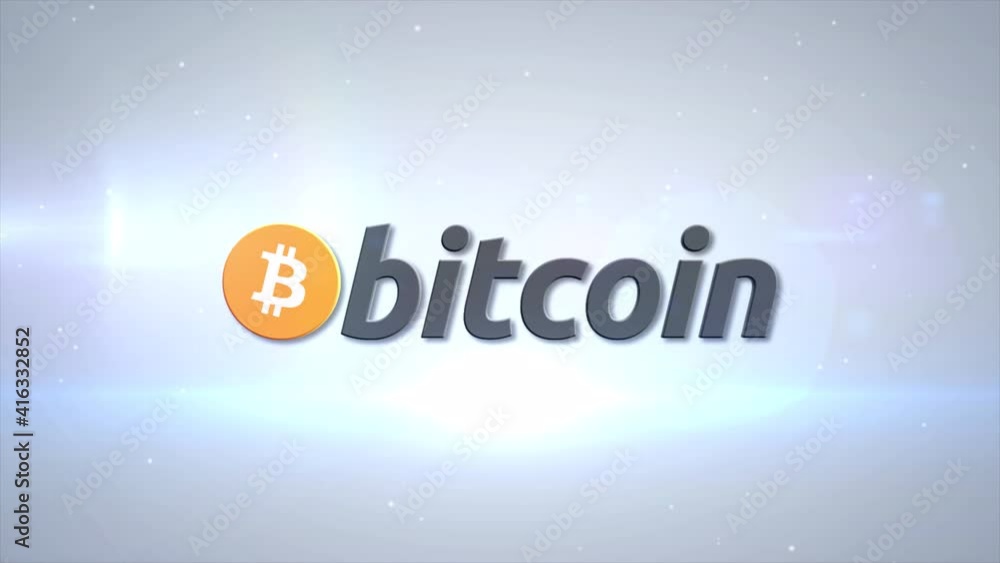 Bitcoin BTC Alternative Cryptocurrency Logo Coin 3d Animation Motion ...