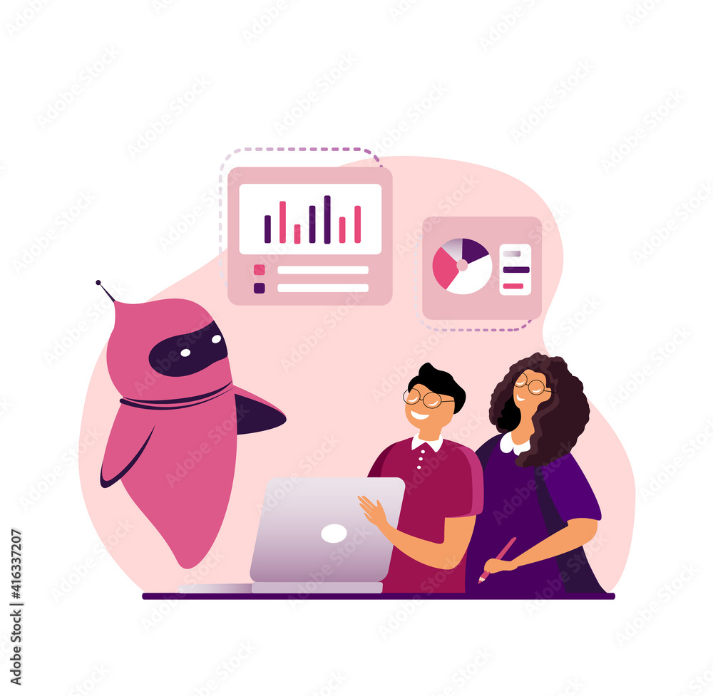 Smart Chat bot, Cyber Robot teaches Children Financial knowledge in the ...