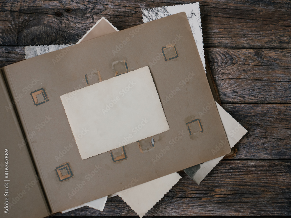 Clear blank photo frames to placed your pictures or text on old family ...