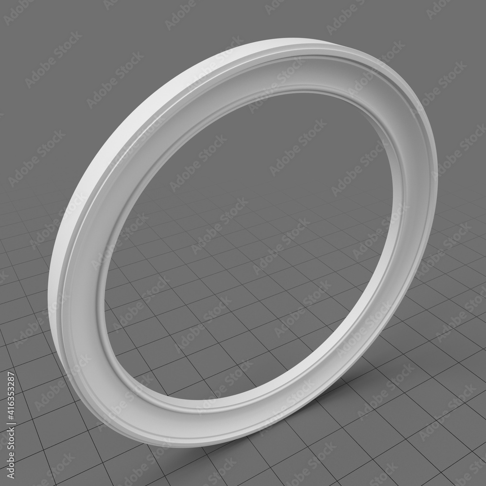 Round picture frame Stock 3D asset | Adobe Stock