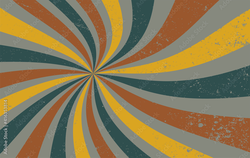 retro starburst sunburst background pattern and grunge textured vintage ...