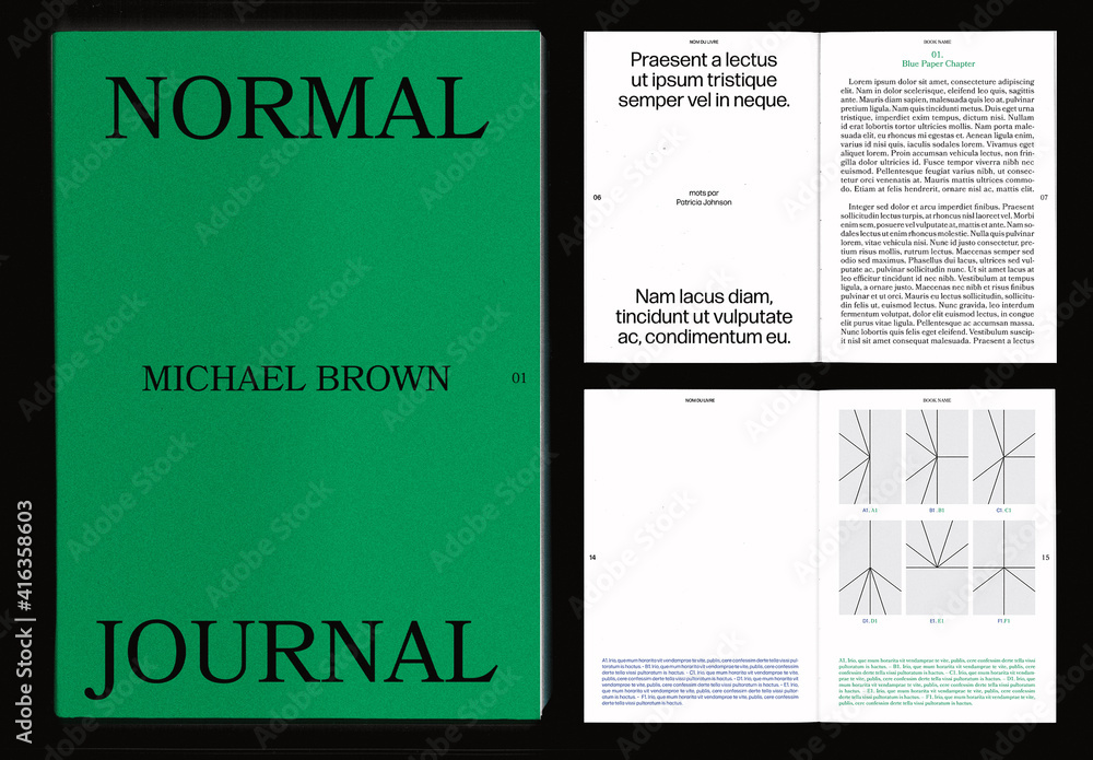 Lifestyle Magazine with Vibrant Colors Stock Template | Adobe Stock