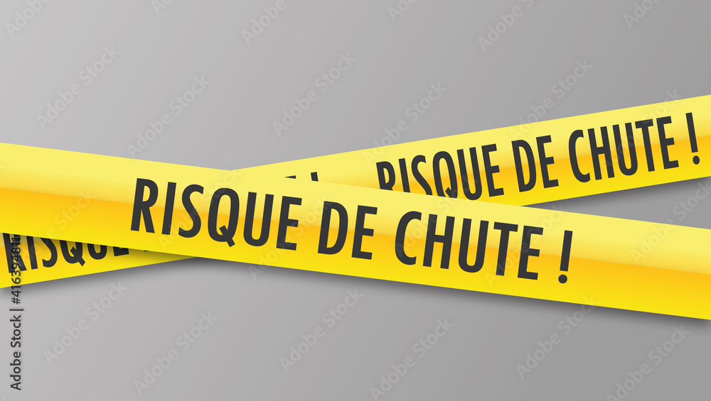 Logo risque de chute. Stock Vector | Adobe Stock