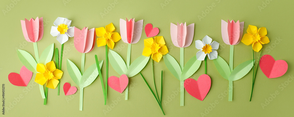 Papercraft Easter Flowers