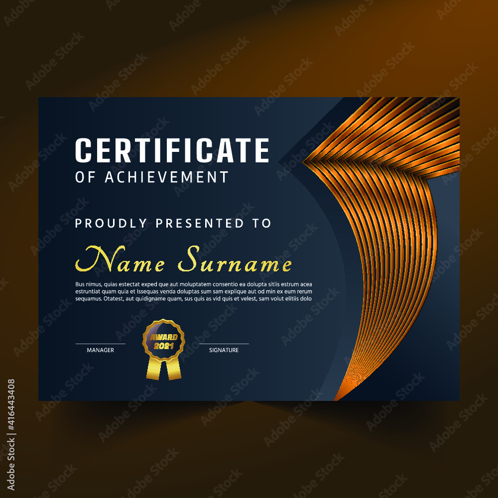 Professional and smart certificate and diploma template Stock Vector ...