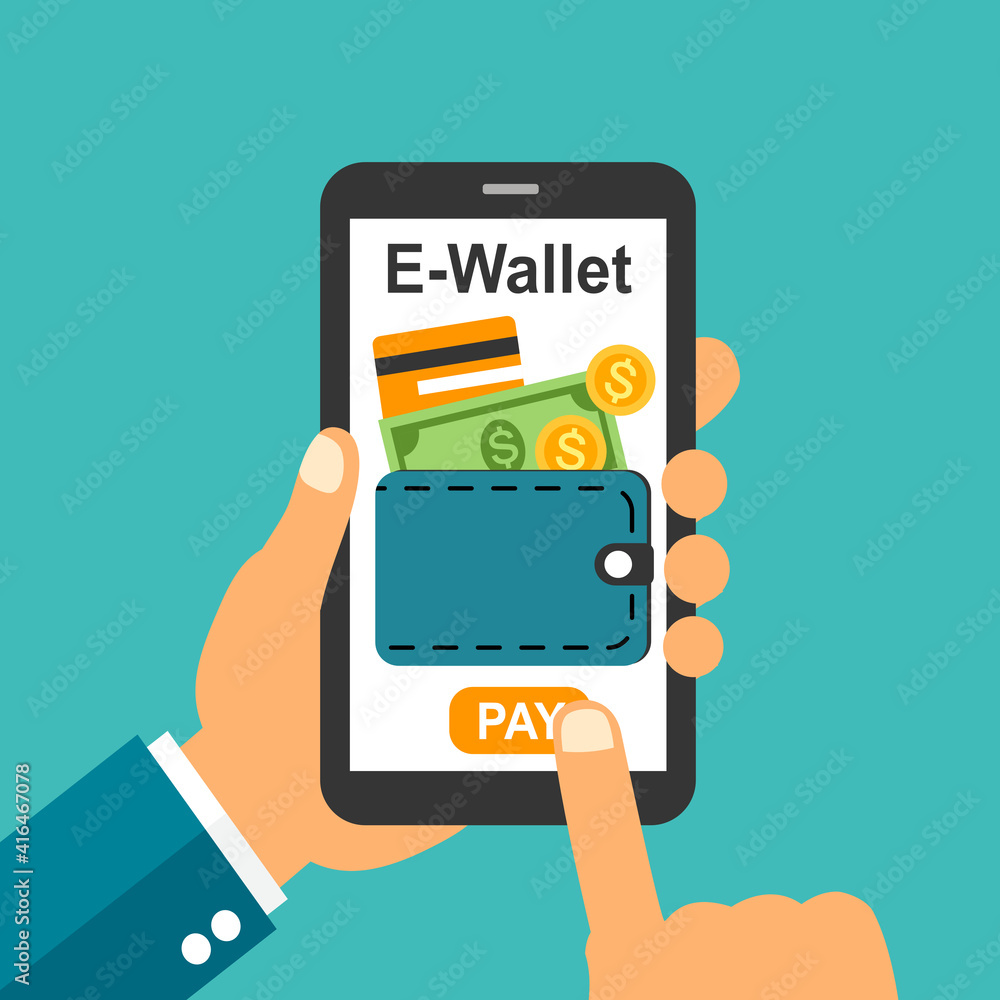 Mobile Wallet Illustration